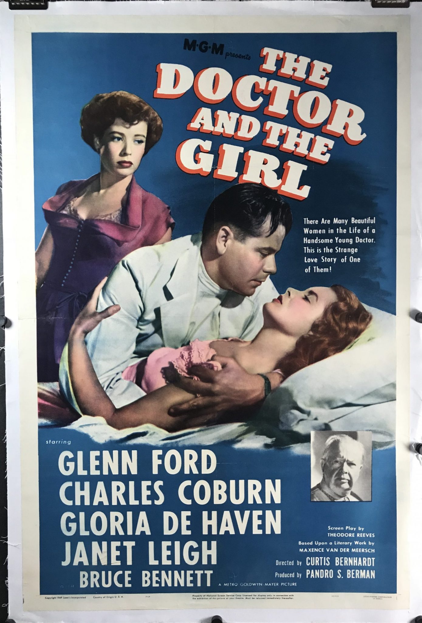 THE DOCTOR AND THE GIRL Original Vintage Medical Poster – Original ...