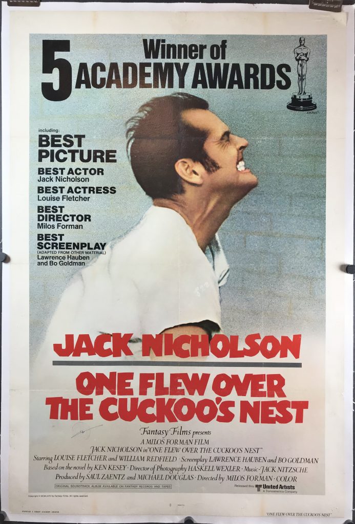ONE FLEW OVER THE CUCKOOS NEST, Original Awards Style Movie Poster ...