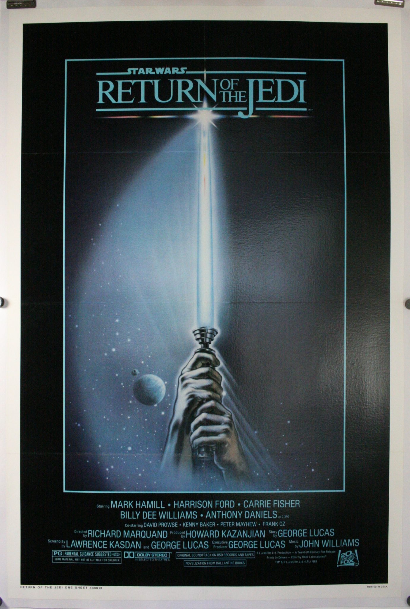 STAR WARS RETURN OF THE JEDI, Style A Light Saber Original Theatrical ...