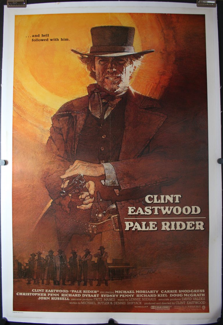PALE RIDER, Original Clint Eastwood David Grove Rare International 1 ...