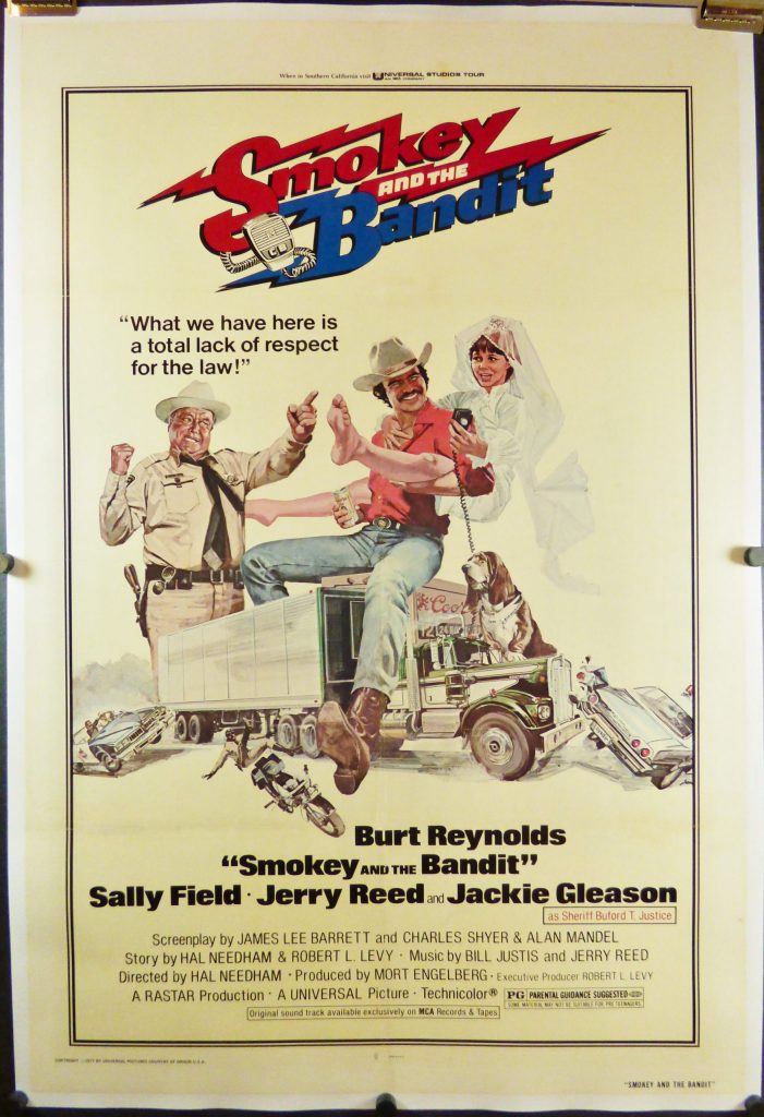 SMOKEY AND THE BANDIT, Original Burt Reynolds TransAm Car Racing Movie ...
