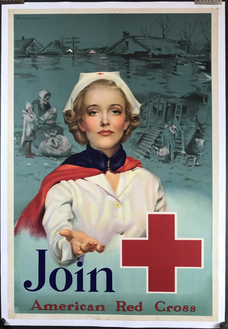 JOIN! Original Red Cross Poster by R. C. Kauffman - Original Vintage ...