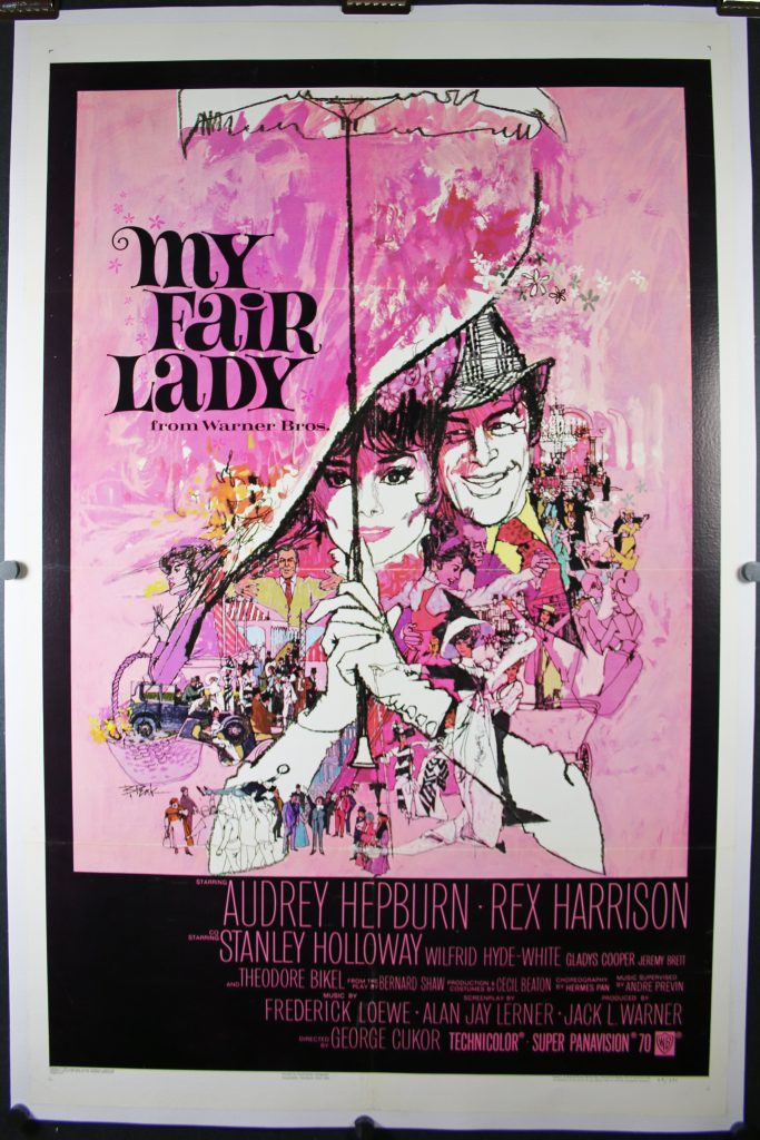 MY FAIR LADY, Original Audrey Hepburn Movie Poster - Original Vintage ...