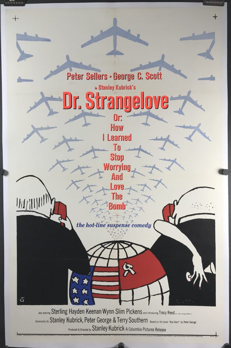 DR. STRANGELOVE, Original Stanley Kubrick Movie Theater Poster For Sale ...