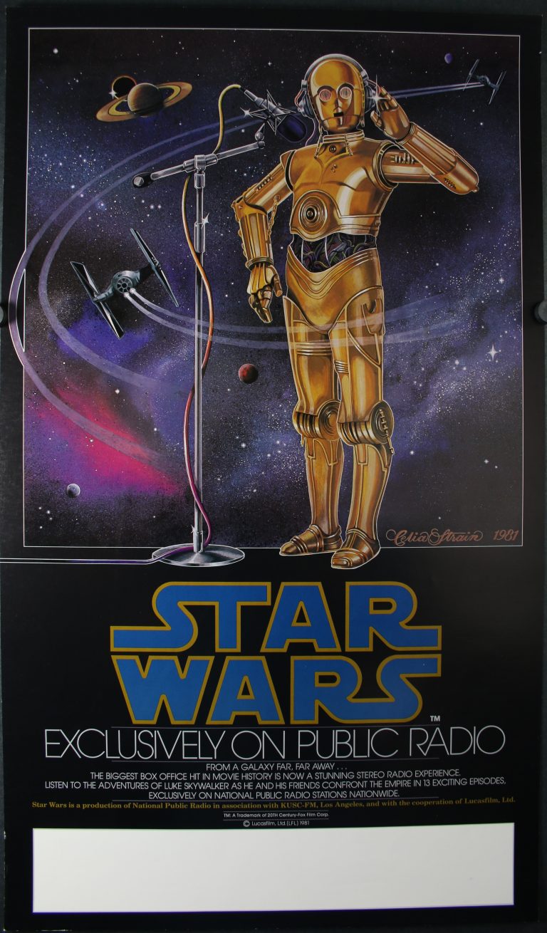 STAR WARS, Original NPR Radio Broadcast Poster For Sale - Original ...