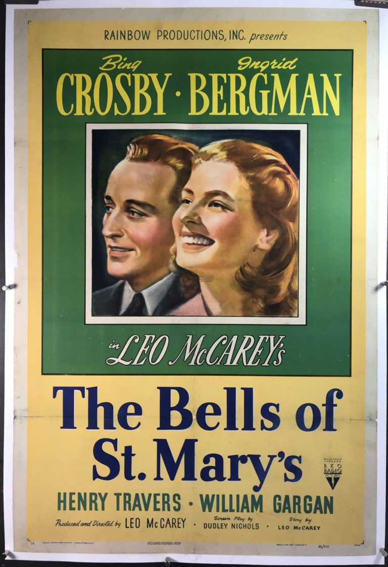 THE BELLS OF ST. MARY'S, Original Vintage Bing Crosby Movie Poster ...