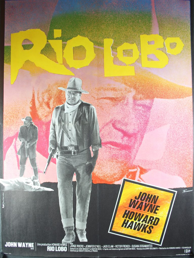RIO LOBO, Original John Wayne French Movie Poster Designed by René ...