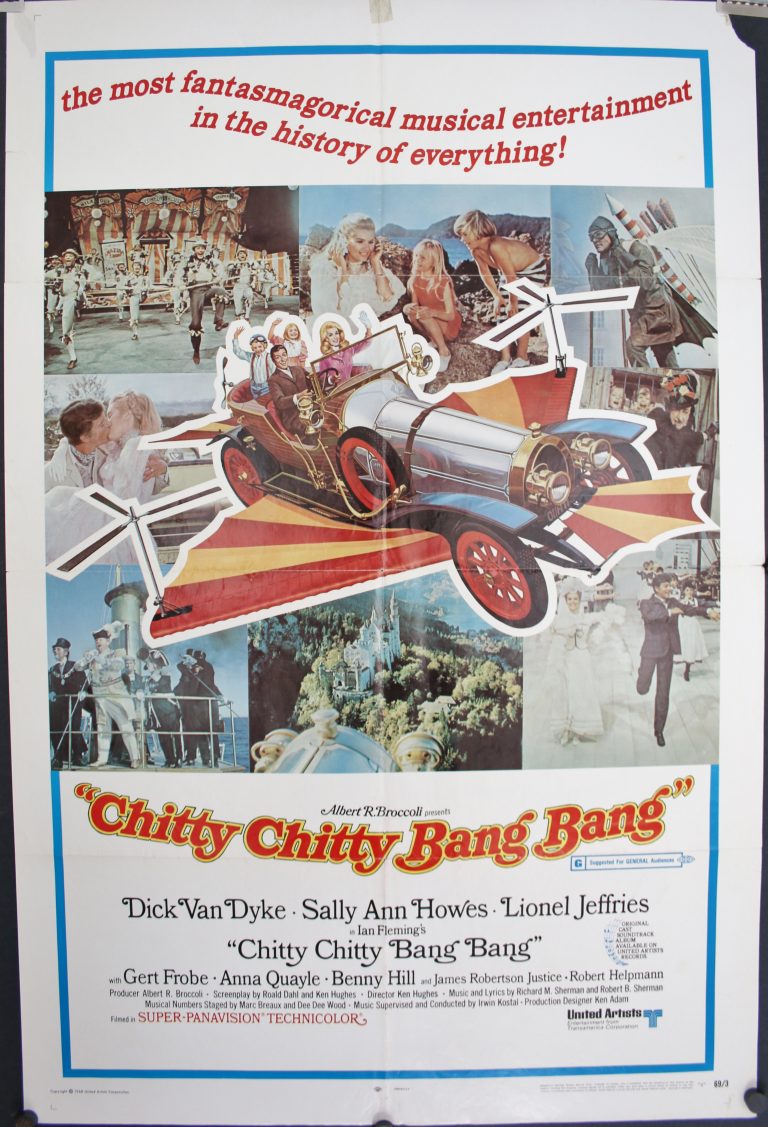 CHITTY CHITTY BANG BANG, Original Style B Vintage Musical Poster ...