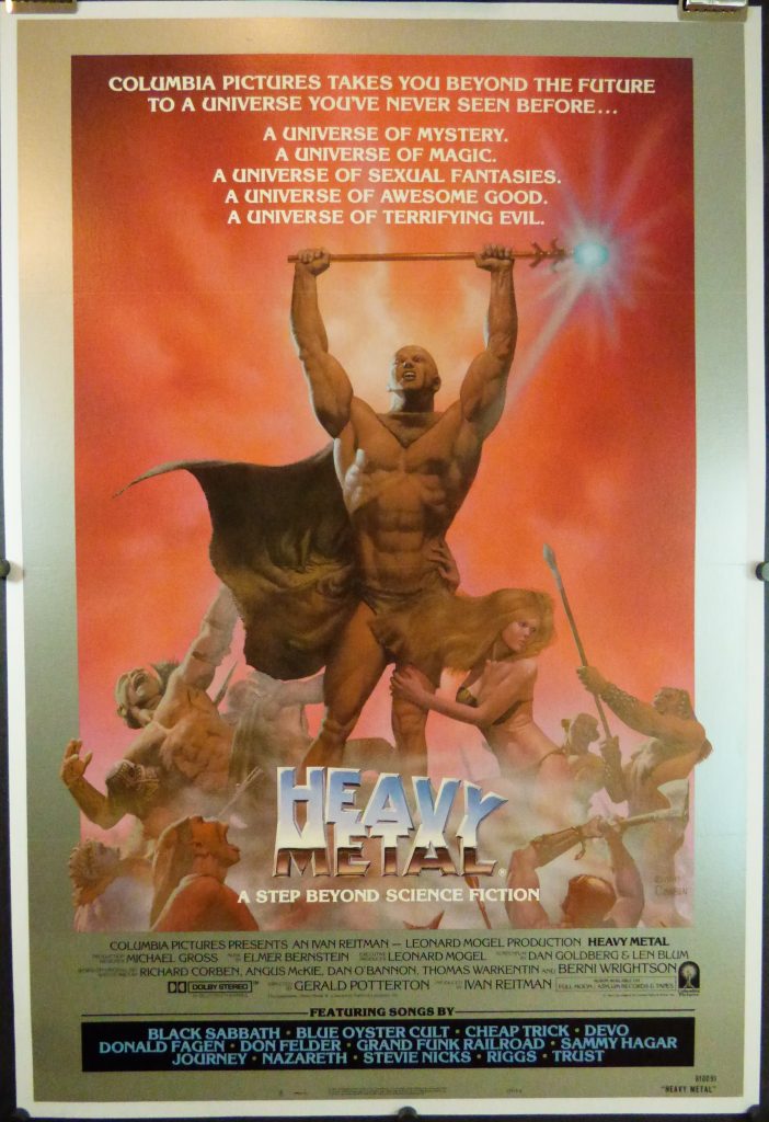 HEAVY METAL, Original Vintage Style B Tri-Fold Movie Poster - Original ...