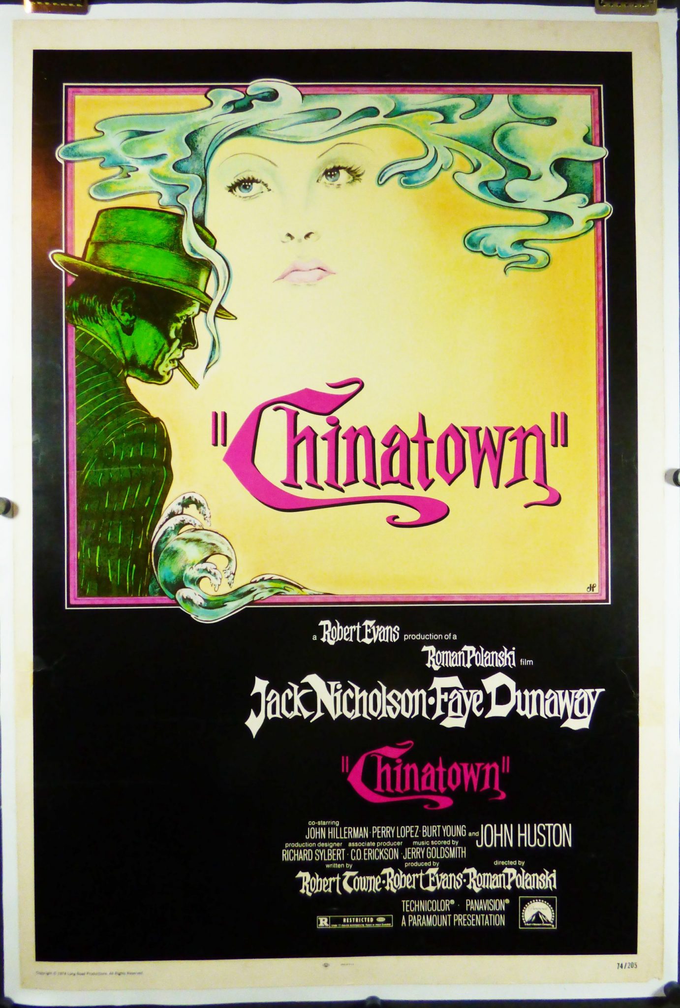 CHINATOWN, Original Jack Nicholson and Faye Dunaway Vintage Movie ...