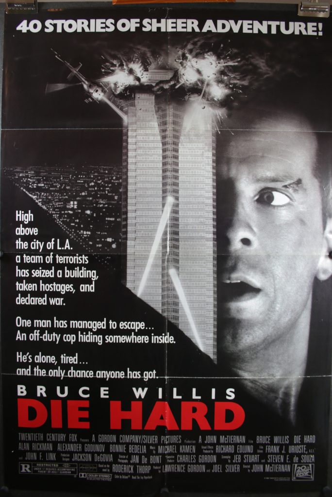 DIE HARD, Original Vintage Bruce Willis Movie Poster - Original Vintage ...