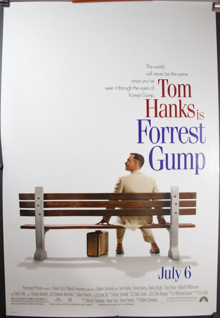 FORREST GUMP, Original Rolled Tom Hanks Teaser Movie Poster - Original ...