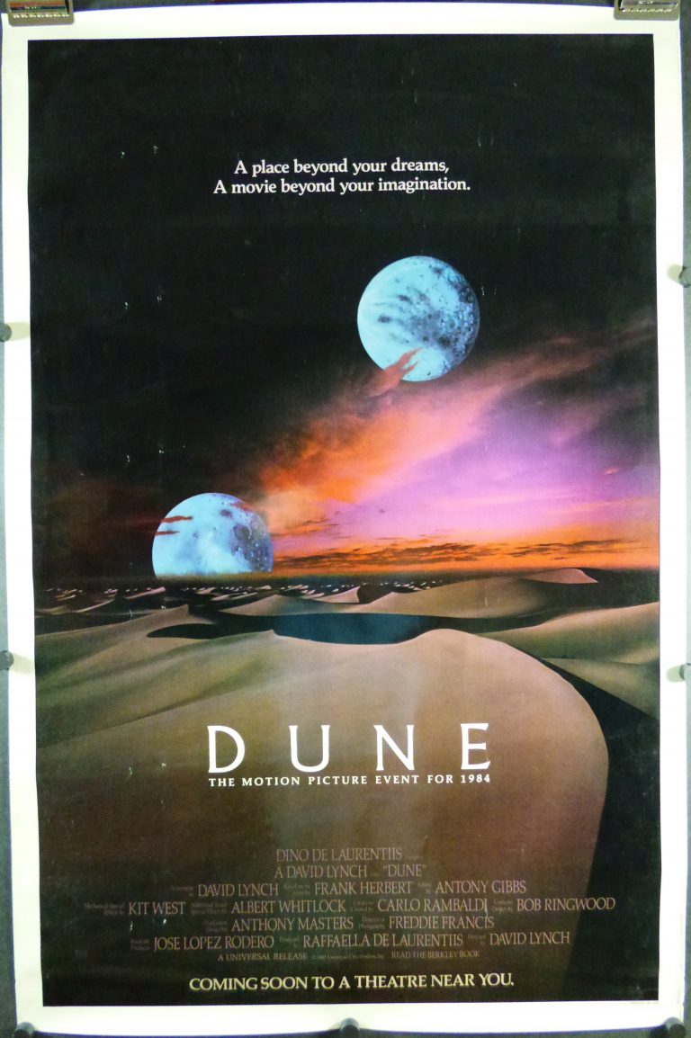 DUNE, Original Advance Two Moons Movie Theater Poster For Sale ...