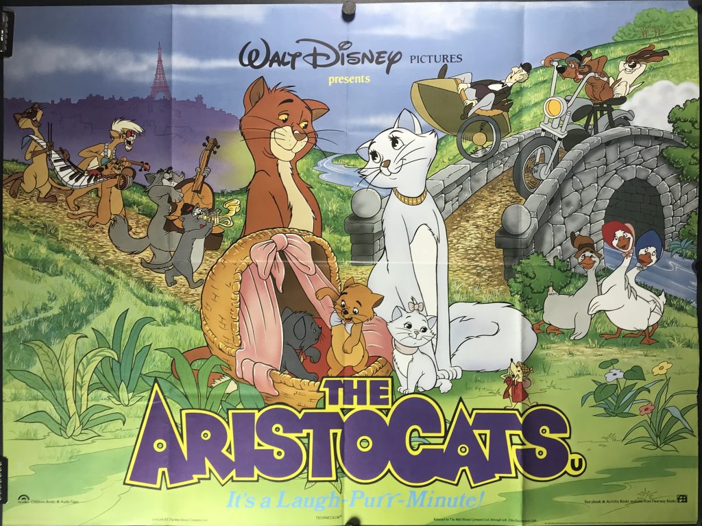ARISTOCATS, Orignal British Quad Disney Movie Poster - Original Vintage ...