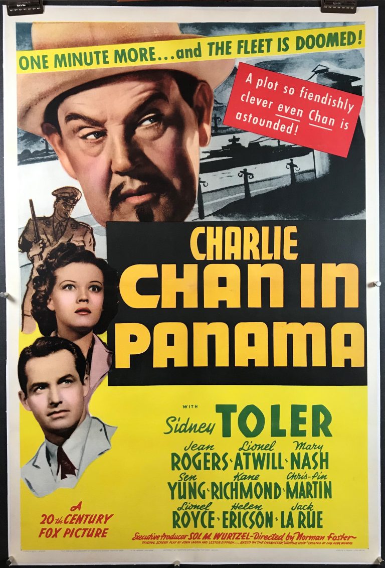 CHARLIE CHAN IN PANAMA, Original Detective Crime Thriller Poster ...