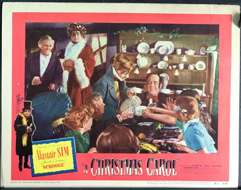 A CHRISTMAS CAROL, Original Vintage Charles Dickens Movie Lobby Card ...