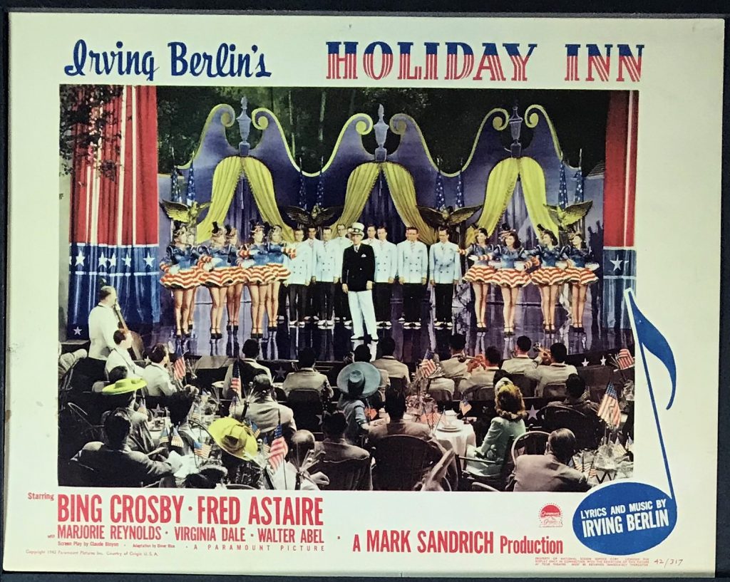 HOLIDAY INN, Original Vintage Bing Crosby and Fred Astaire Lobby Card ...
