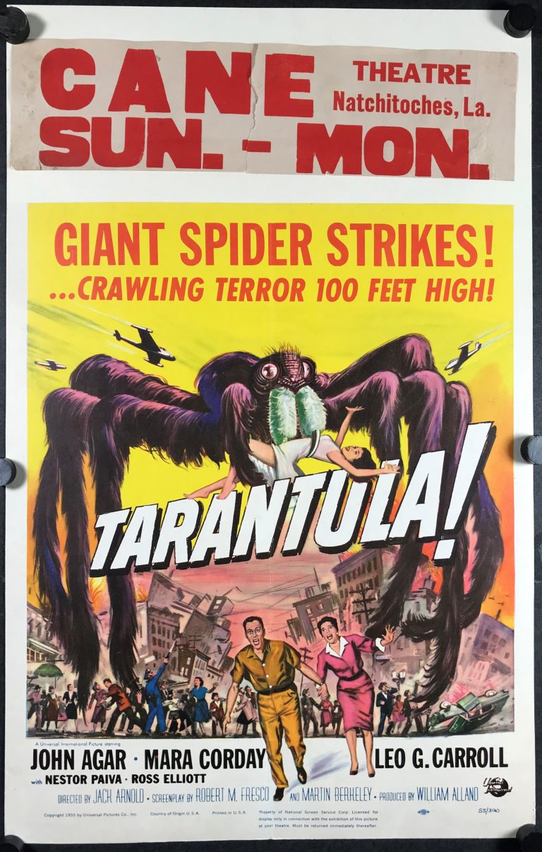 TARANTULA, Original Vintage Horror/Sci-fi Paper Backed Movie Poster ...