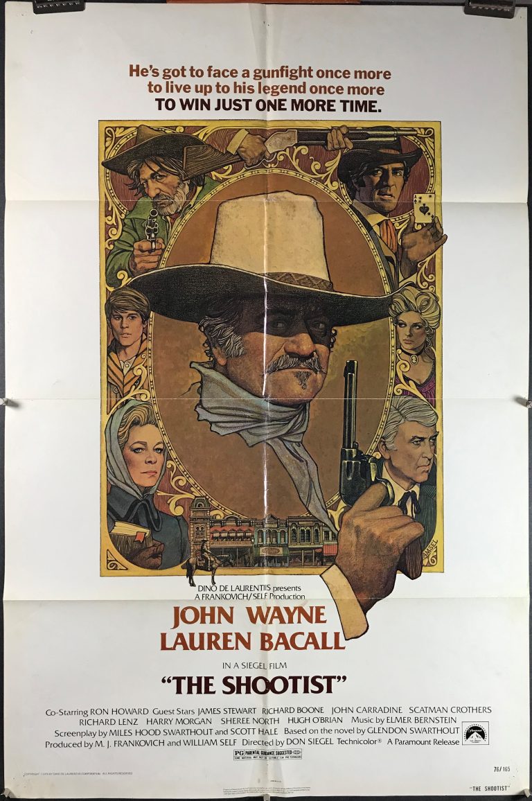 THE SHOOTIST, Original Vintage John Wayne Movie Poster - Original ...