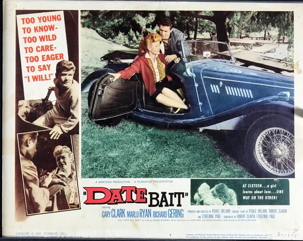 DATE BAIT, Original Troubled Teen Lobby Card Movie Poster - Original Vintage Movie Posters