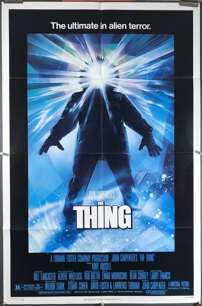 THE THING, Original Kurt Russell Movie Poster - Original Vintage Movie ...