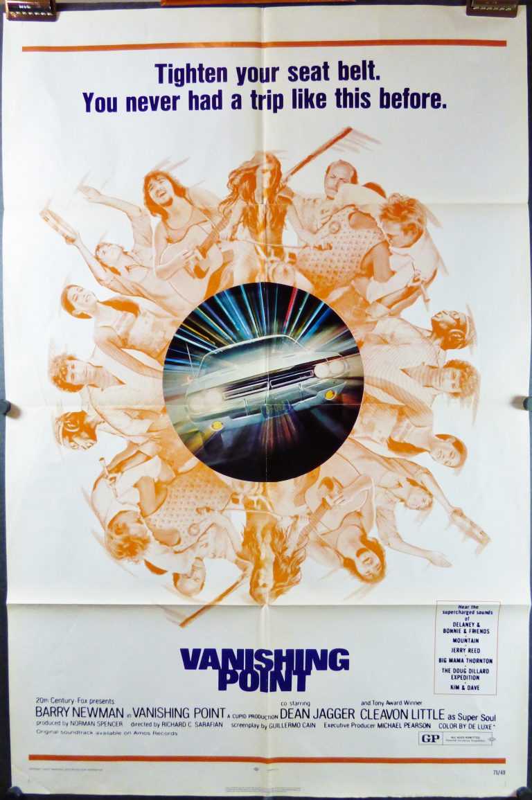 VANISHING POINT, Original Dodge Challenger Movie Poster - Original ...