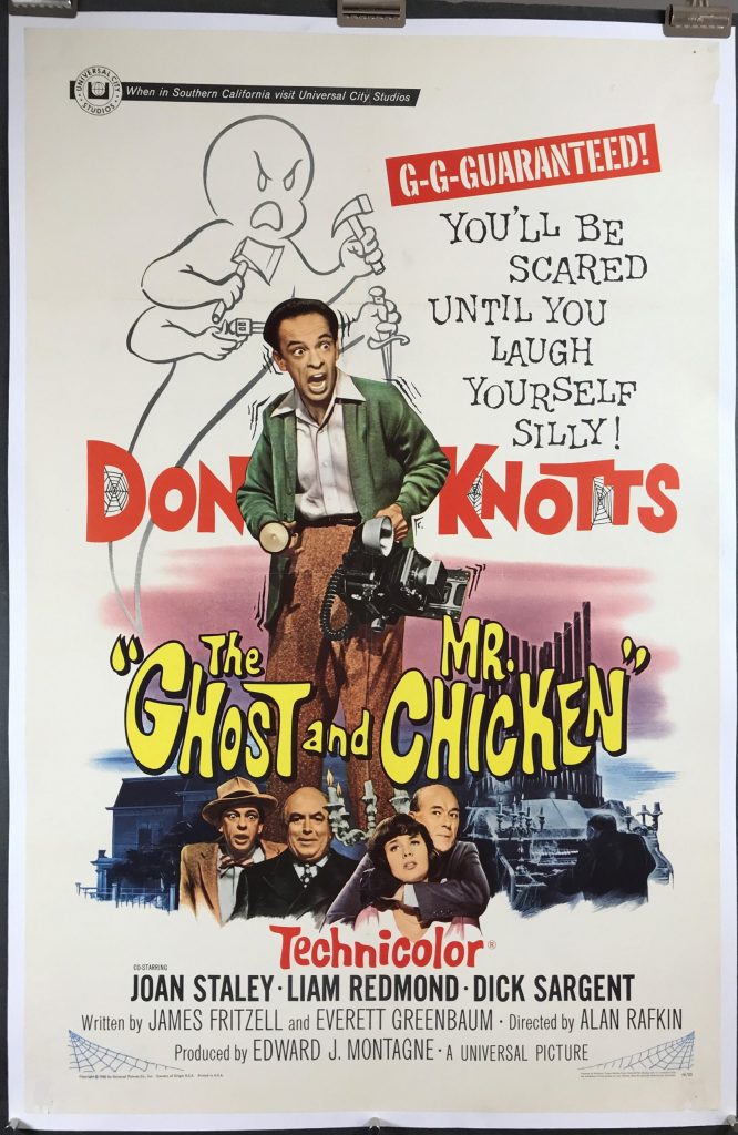 THE GHOST & MR. CHICKEN, Original Don Knotts Vintage Movie Poster ...