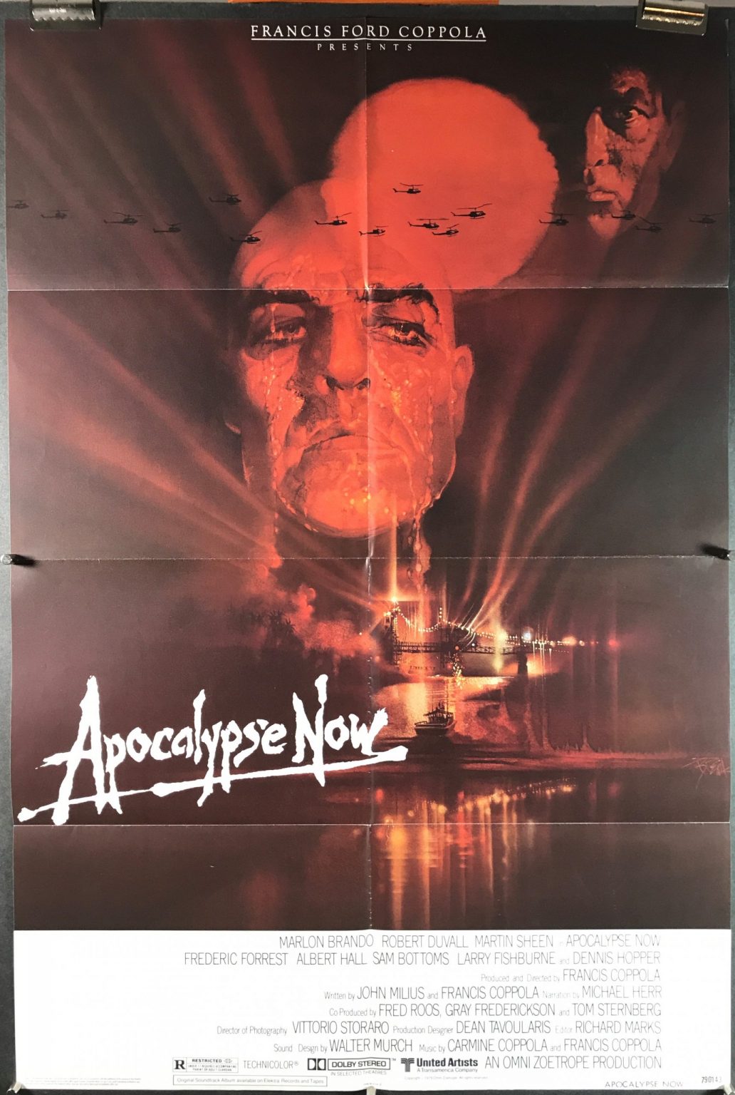 APOCALYPSE NOW, Original Vintage Francis Ford Coppola Movie Poster ...