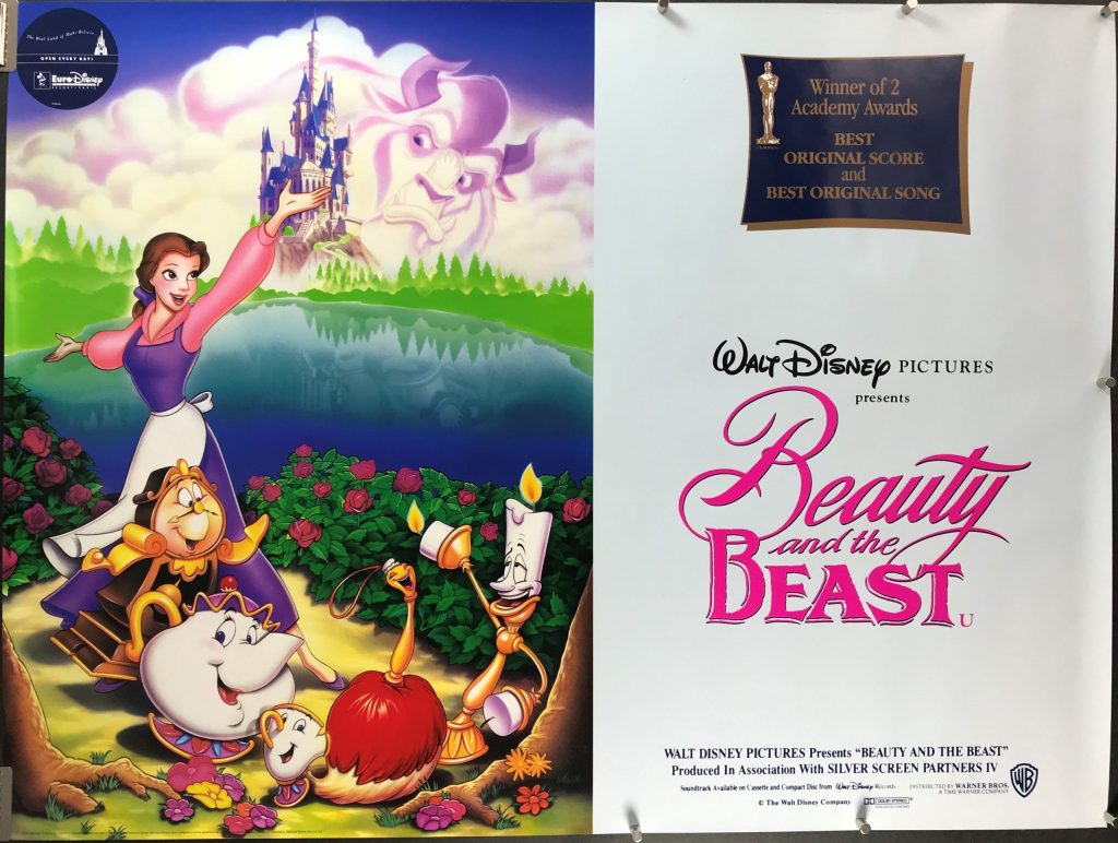 BEAUTY AND THE BEAST, Original Walt Disney Movie Poster - Original ...