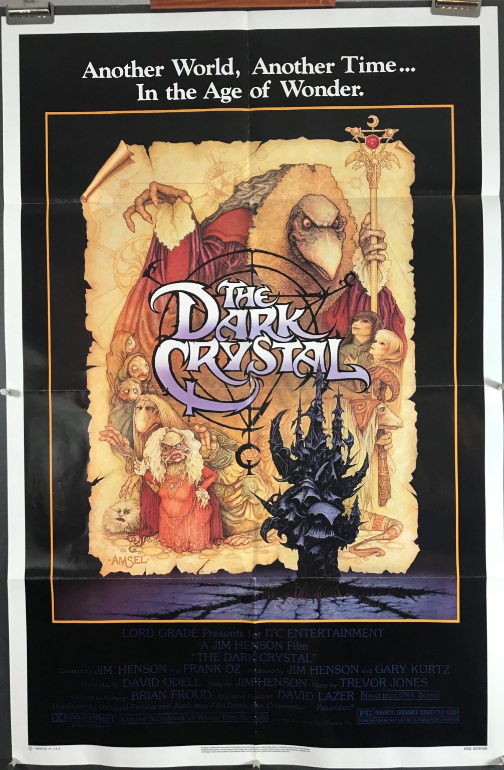 DARK CRYSTAL, Original Jim Henson Vintage Film Poster - Original ...