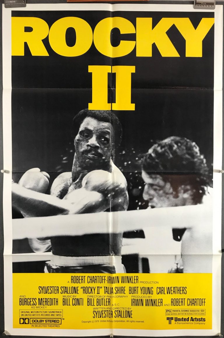 ROCKY II, Original Vintage Sylvester Stallone Boxing Movie Poster ...
