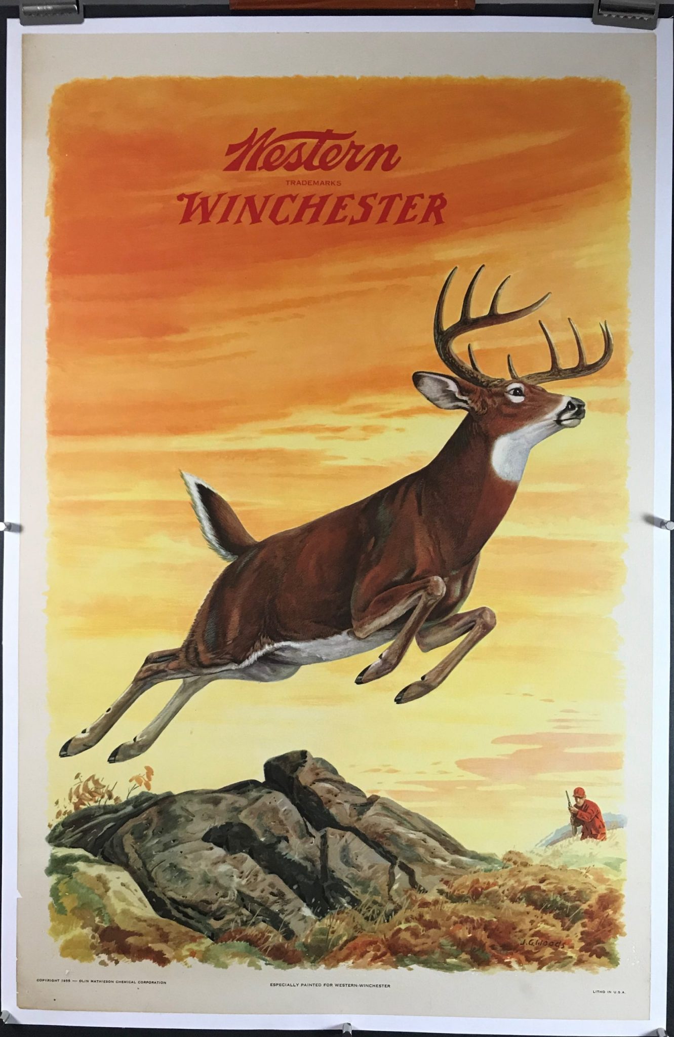 WESTERN WINCHESTER, Original Hunting Poster by Weimer Purcell ...