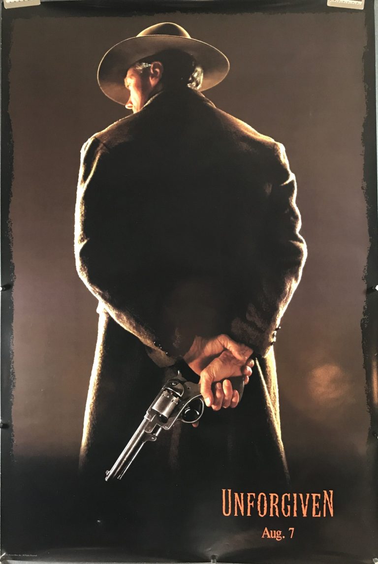 UNFORGIVEN, Original Clint Eastwood Advance Teaser Movie Poster ...