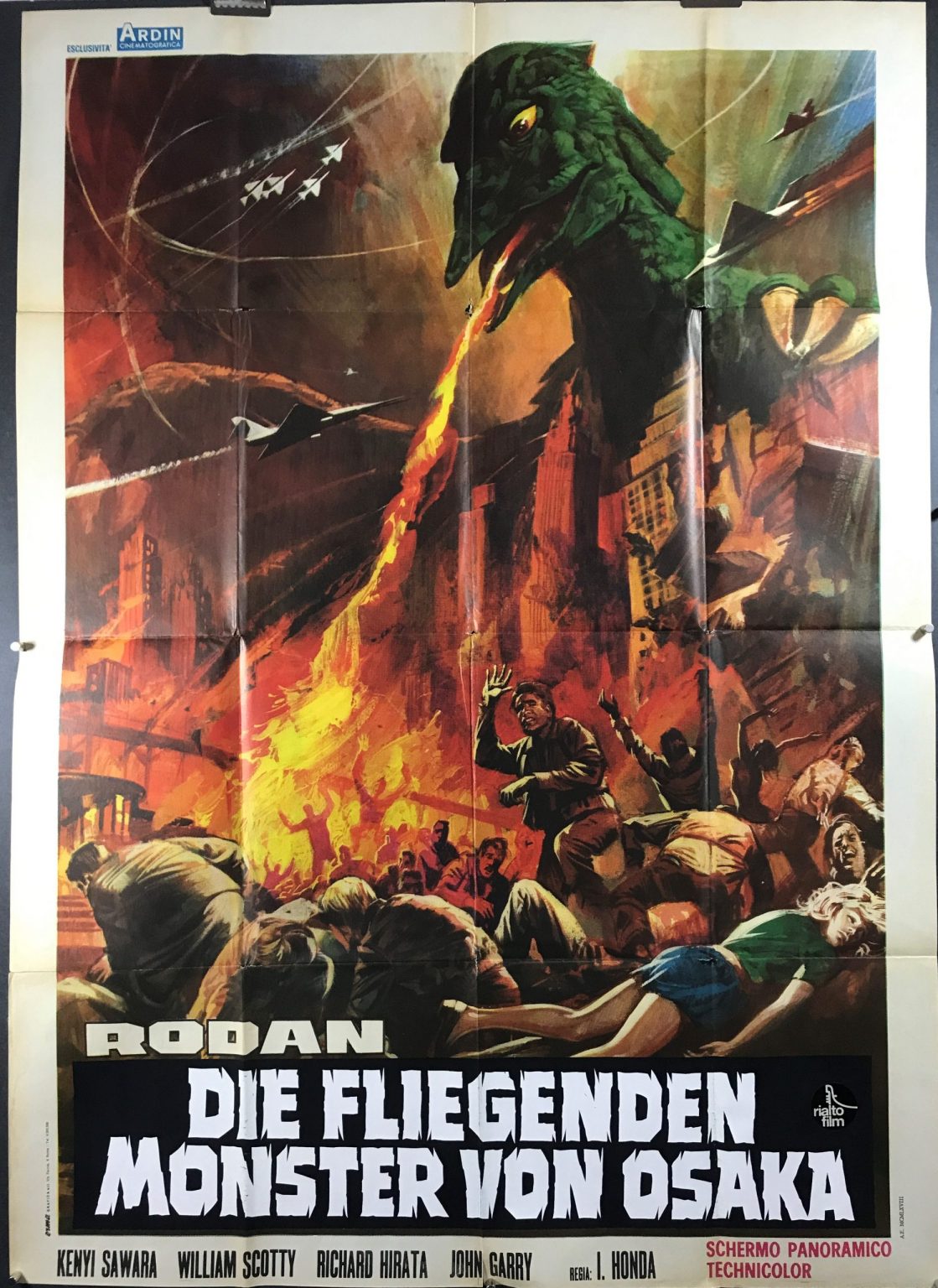 RODAN THE FLYING MONSTER, Original Italian Monster Movie Poster ...