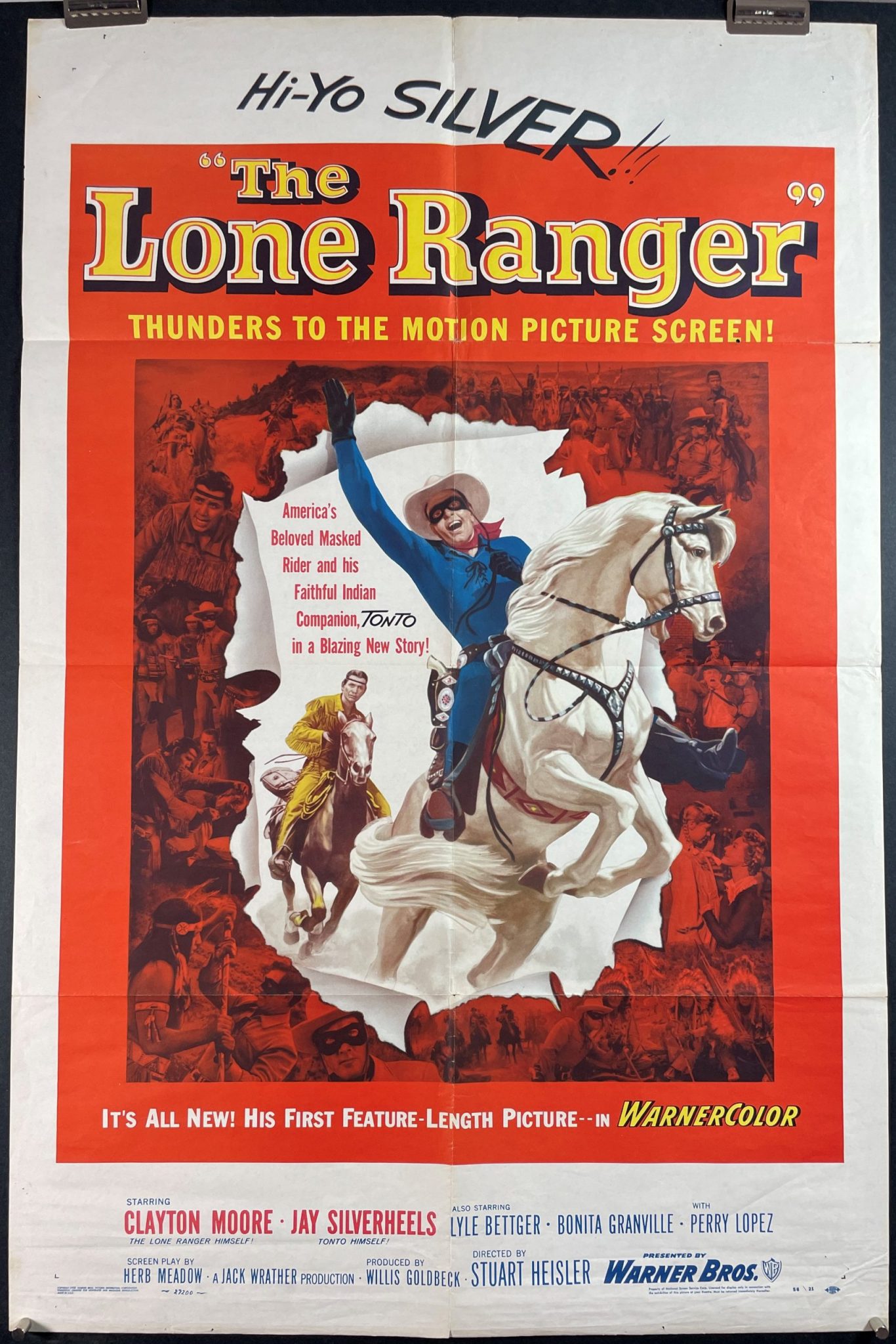 LONE RANGER, Original Masked Cowboy Western Movie Poster - Original ...