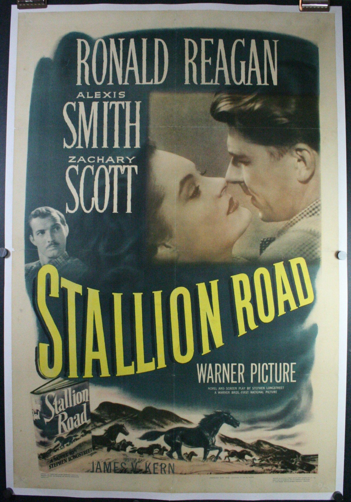 STALLION ROAD Original vintage movie poster with Ronald Reagan ...