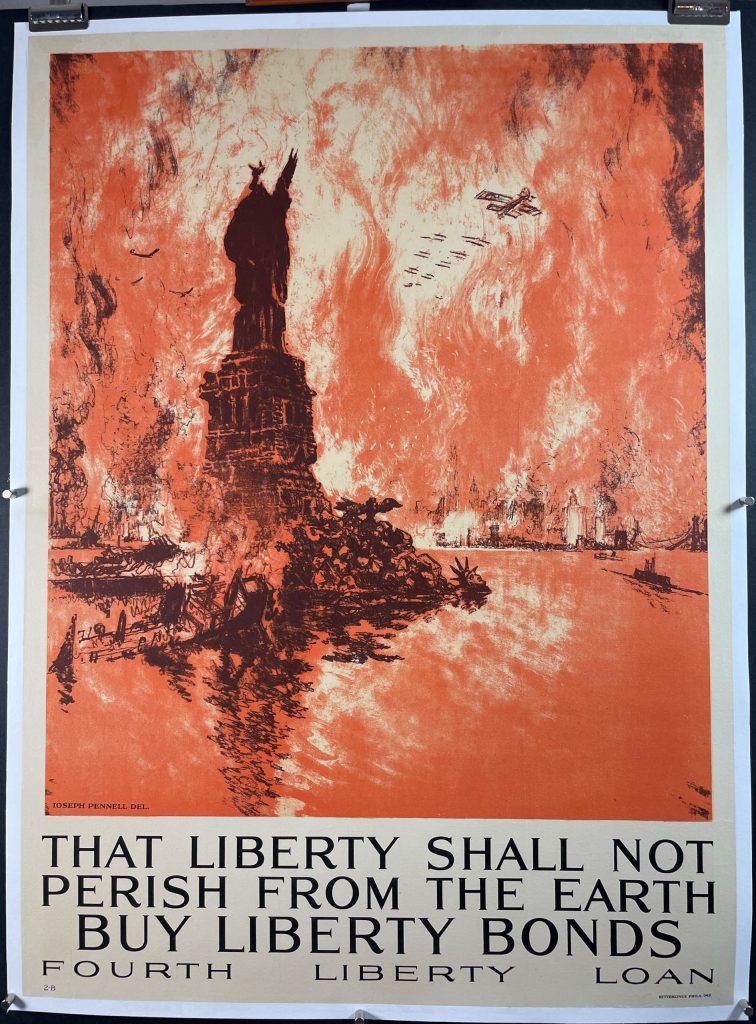 THAT LIBERTY SHALL NOT PERISH FROM THIS EARTH, Original WW1 Propaganda ...