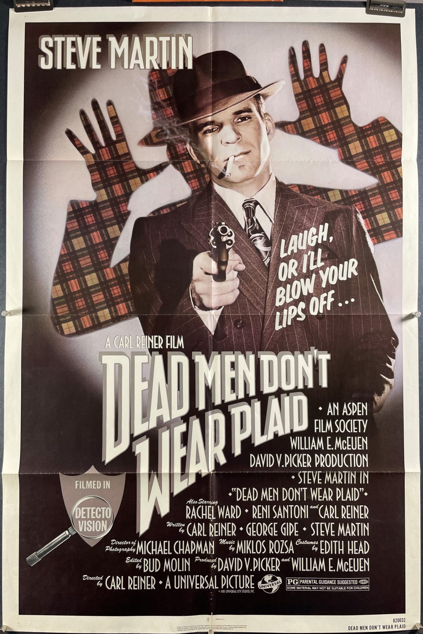 DEAD MEN DON'T WEAR PLAID, Original Steve Martin Vintage Film Poster ...
