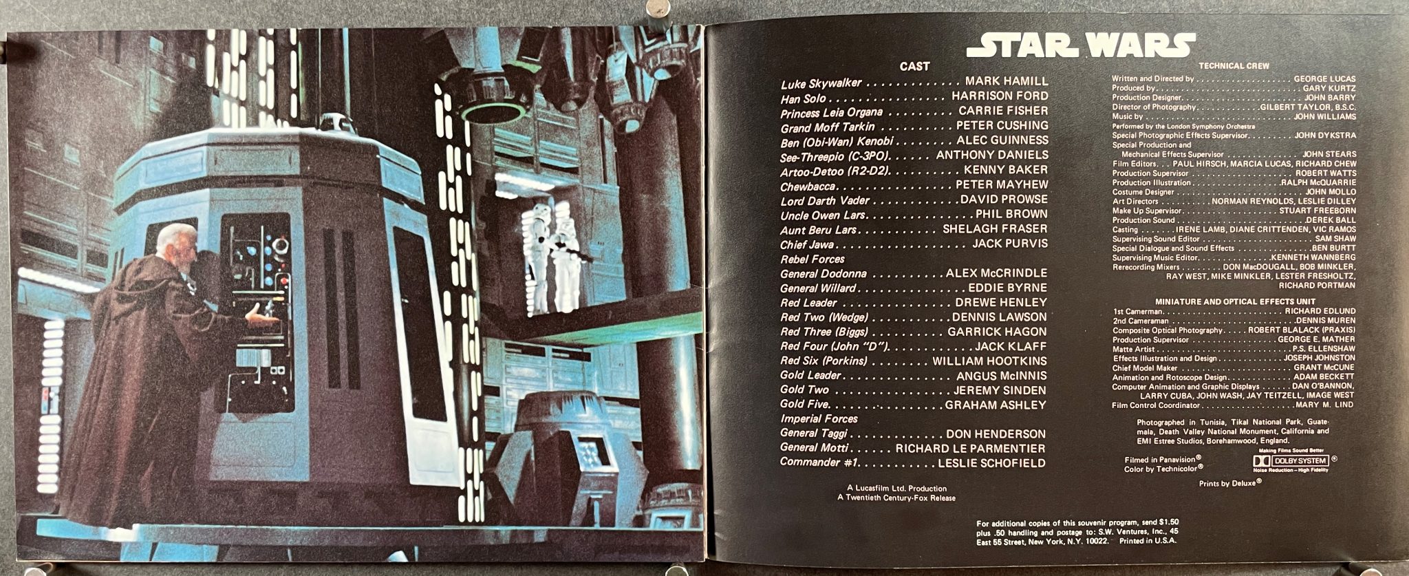 STAR WARS Original Souvenir Movie Program Guidebook - Original Vintage ...