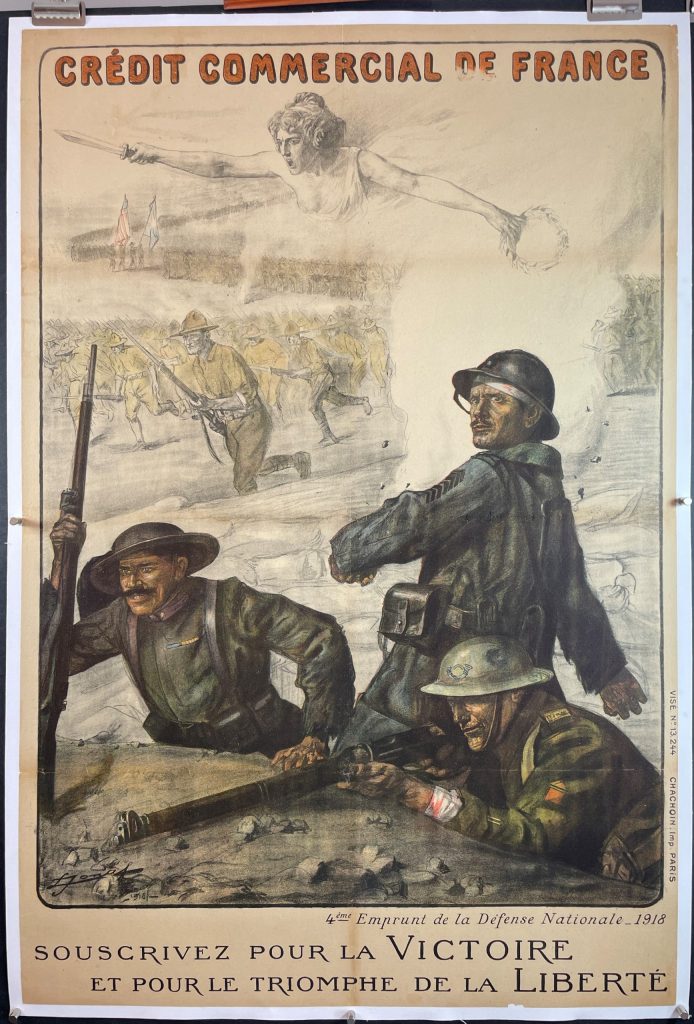 CREDIT COMMERCIAL DE FRANCE, Original WW1 French Propaganda Poster ...