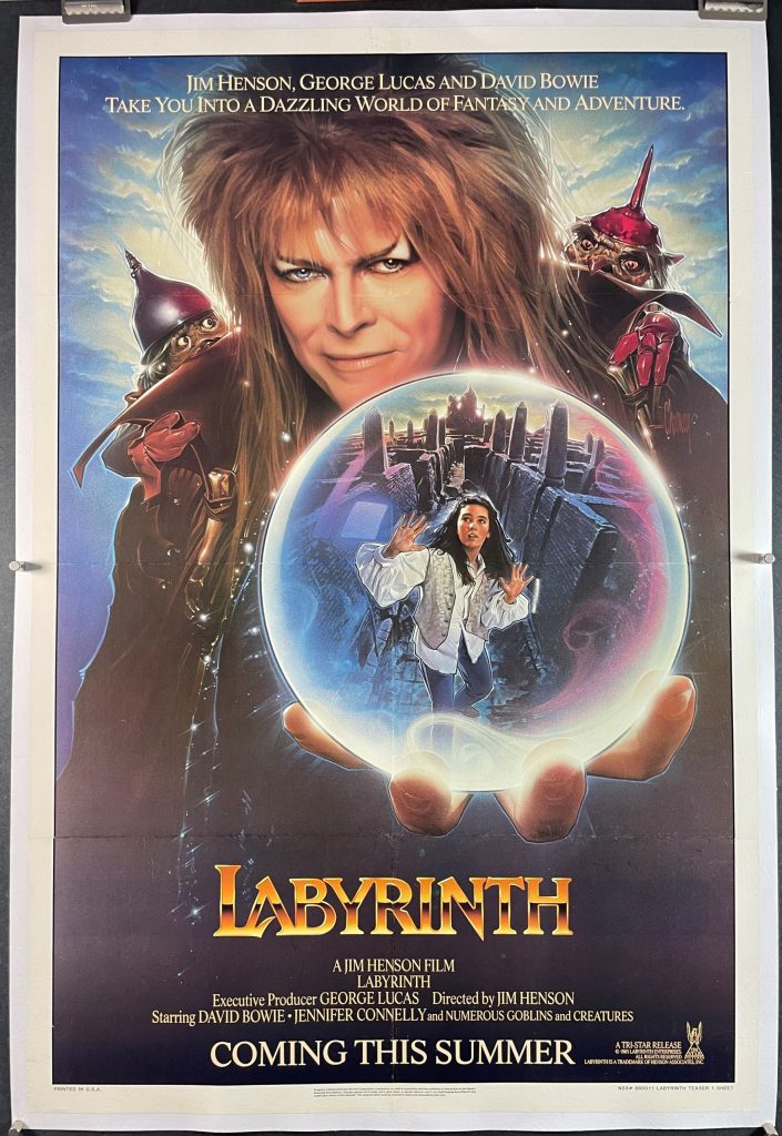 LABYRINTH, Original Vintage David Bowie Movie Poster - Original Vintage ...