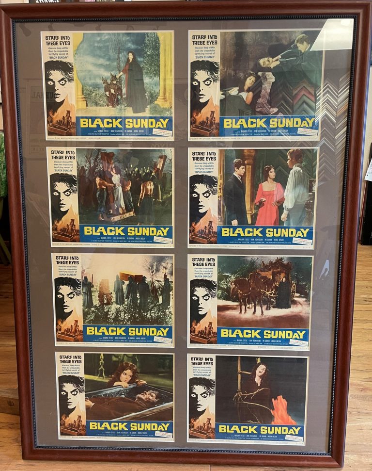 BLACK SUNDAY Original Set of 8 Horror Lobby Cards - Original Vintage ...