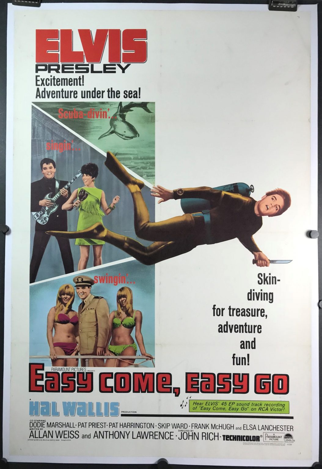 EASY COME, EASY GO, Elvis Presley, Dodie Marshall, original vintage ...