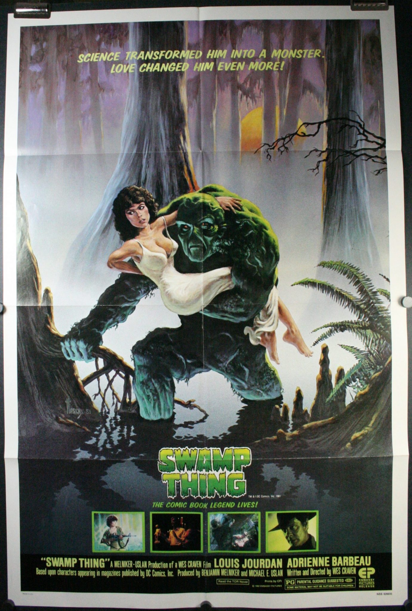 SWAMP THING, Original Adrienne Barbeau, Vintage Movie Poster - Original ...