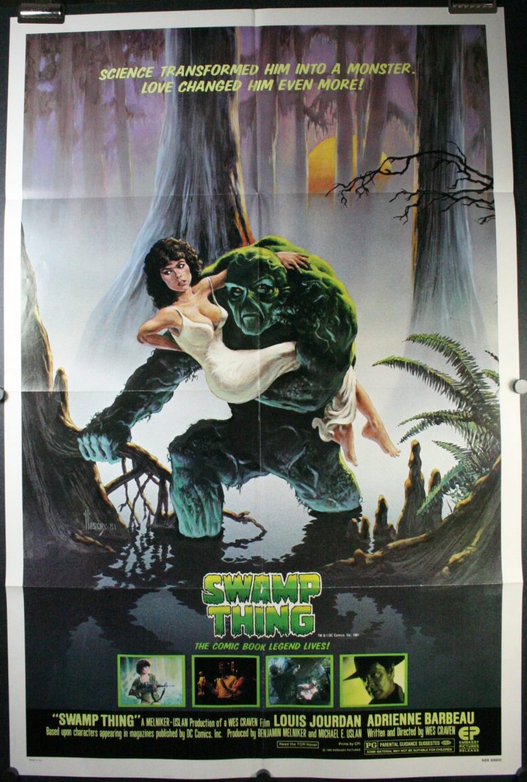 SWAMP THING, Original Adrienne Barbeau, Vintage Movie Poster - Original ...