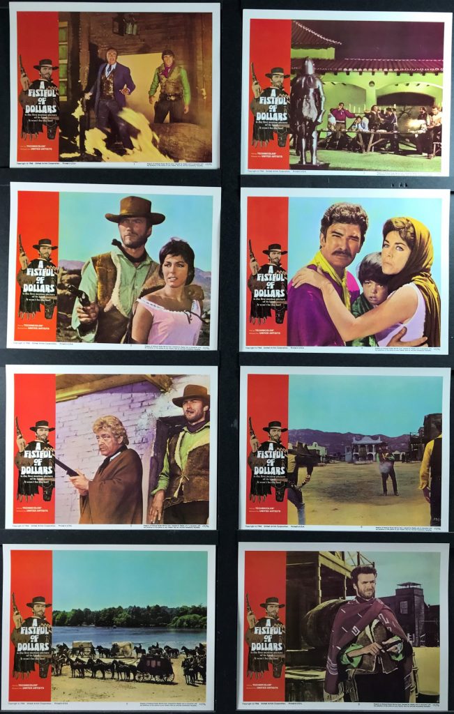 A Fistful of Dollars Original, Vintage Set of 8 Lobby Cards - Original Vintage Movie Posters