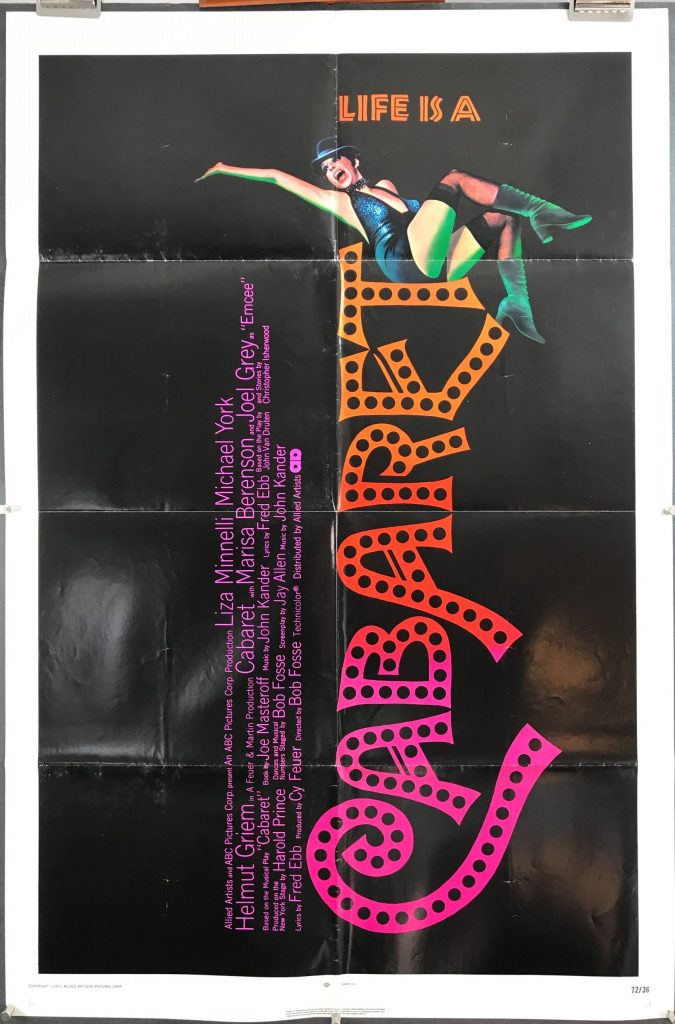 CABARET, Original Bob Fosse Vintage Movie Poster - Original Vintage ...