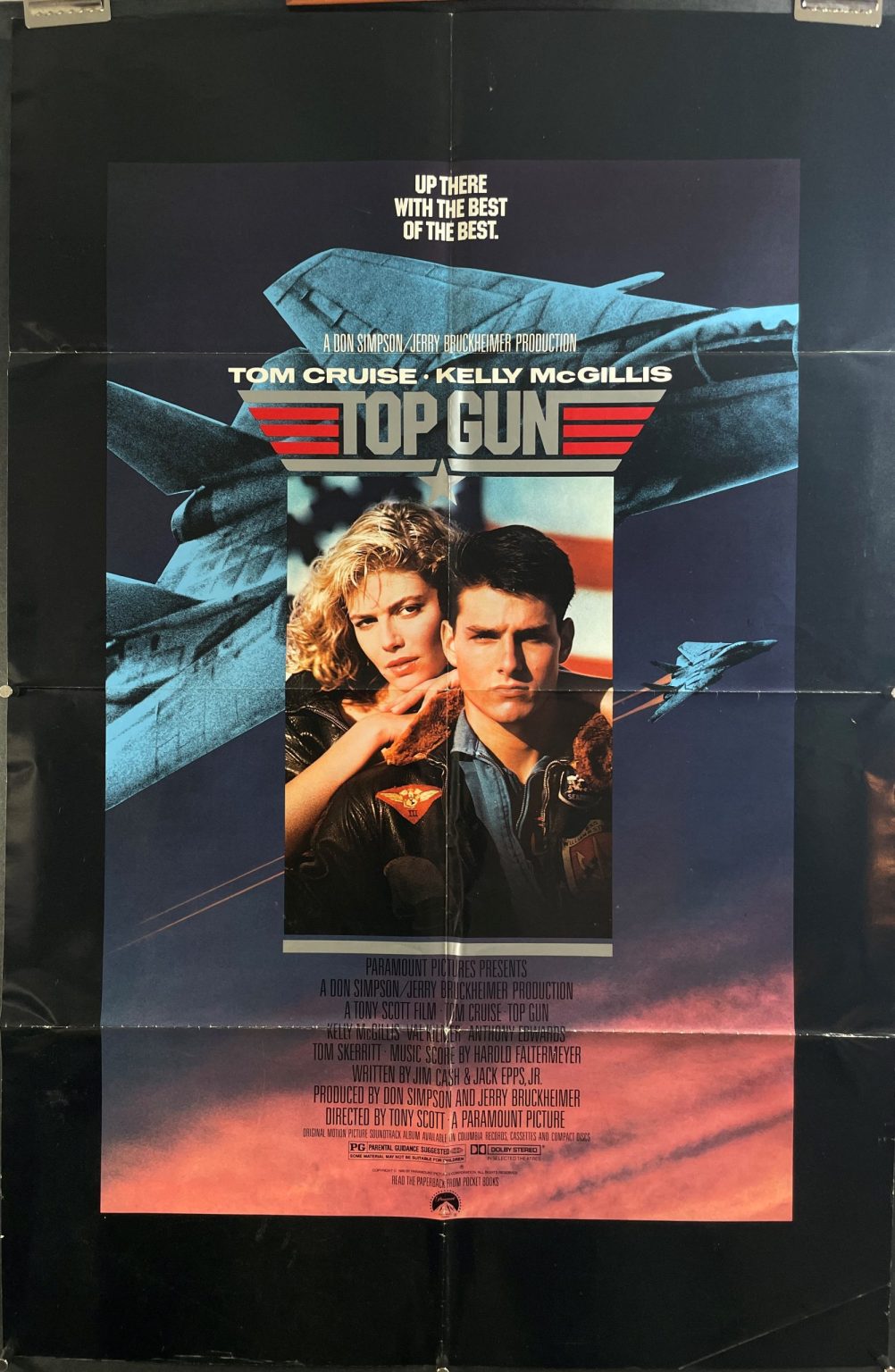 TOP GUN, Original Vintage Movie Poster Starring Tom Cruise - Original ...