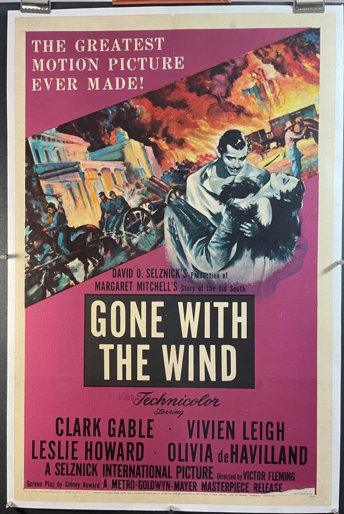 GONE WITH THE WIND, Original Clarke Gable and Vivien Leigh Vintage ...
