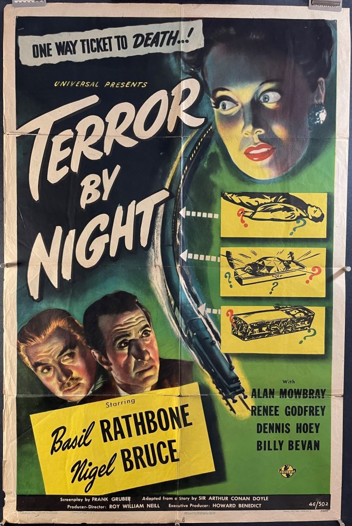 TERROR BY NIGHT, Original Sherlock Holmes Vintage Movie Poster ...